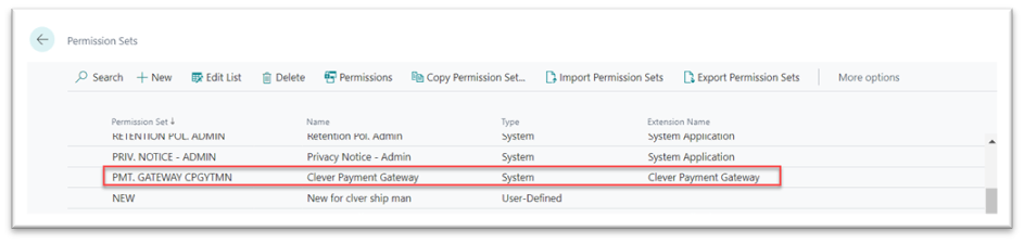 Clever Dynamics - Permission Sets